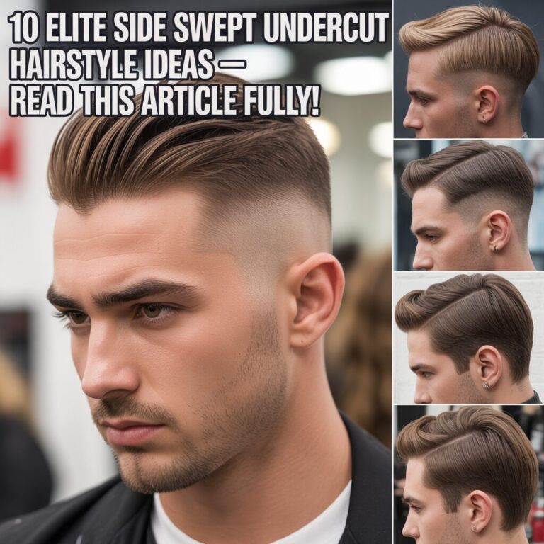 10 Elite Side Swept Undercut Hairstyle Ideas - Alpha Vibe