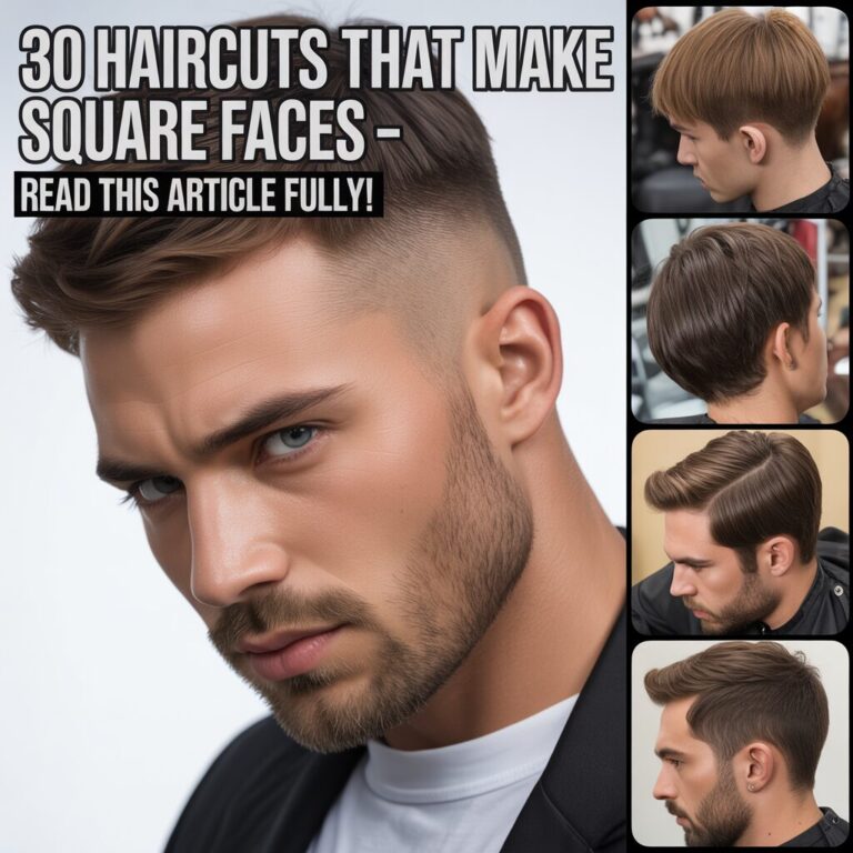 30 Haircuts That Make Square Faces Look Instantly More Refined - Alpha Vibe