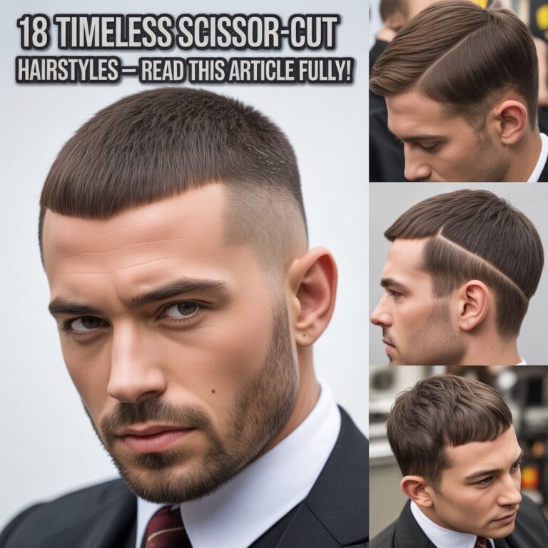 18 Timeless Scissor-Cut Hairstyles Every Man Can Pull Off - Alpha Vibe