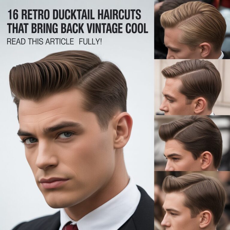 16 Retro Ducktail Haircuts That Bring Back Vintage Cool - Alpha Vibe