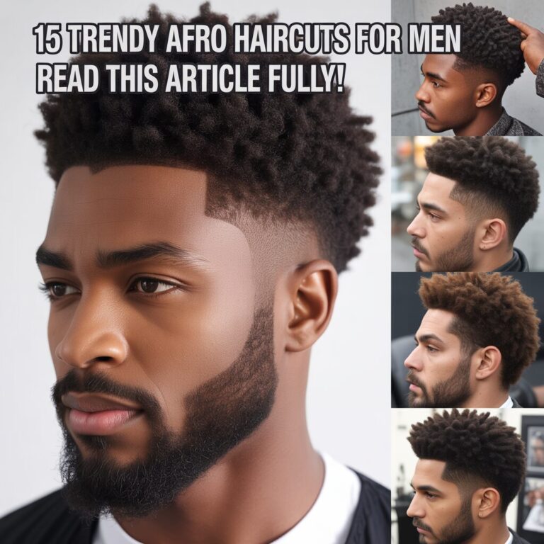 15 Trendy Afro Haircuts for Men That Turn Heads - Alpha Vibe