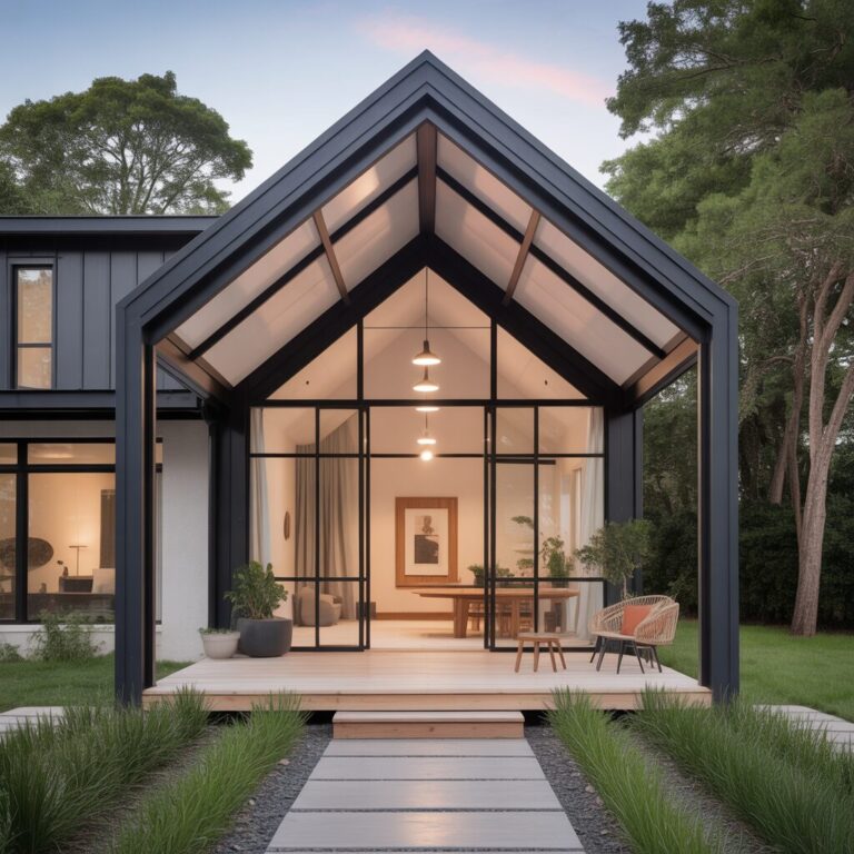 17 Beautiful Open Gable Front Porch Ideas to Elevate Your Home’s Charm ...