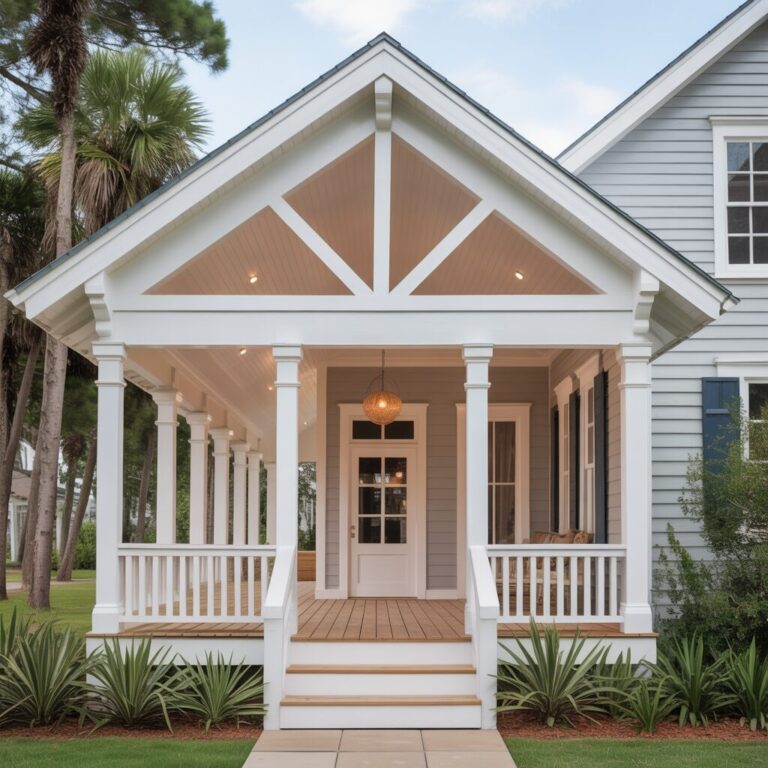 17 Beautiful Open Gable Front Porch Ideas to Elevate Your Home’s Charm ...