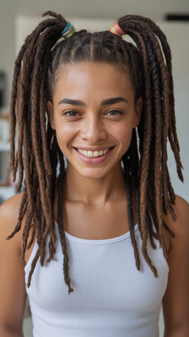 15 Locs Hairstyles For Ladies That Celebrate Natural Beauty - Alpha Vibe