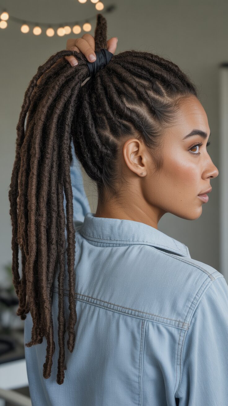 15 Locs Hairstyles For Ladies That Celebrate Natural Beauty - Alpha Vibe